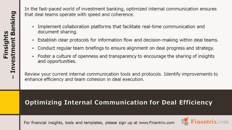 Optimizing Internal Communication for Deal Efficiency