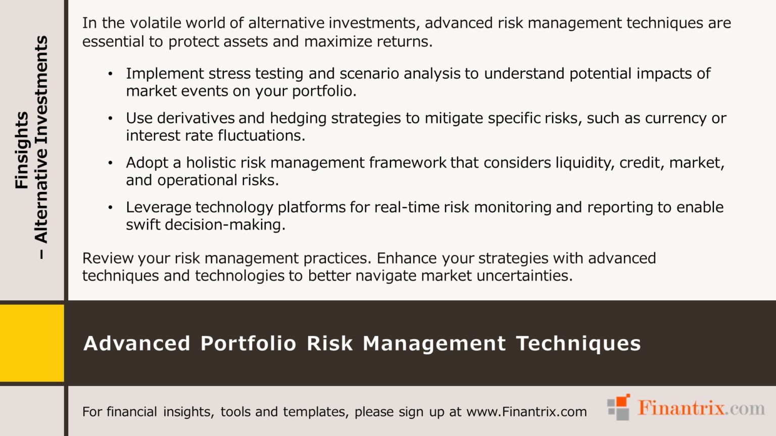 Advanced Portfolio Risk Management Techniques